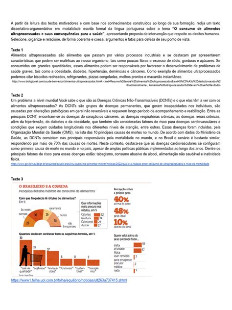 O Consumo De Alimentos Ultraprocessados E Suas Consequências Para A