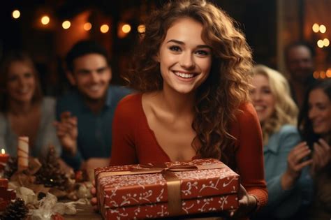 Premium Ai Image Happy 18 Years Old Girl Holding Up T