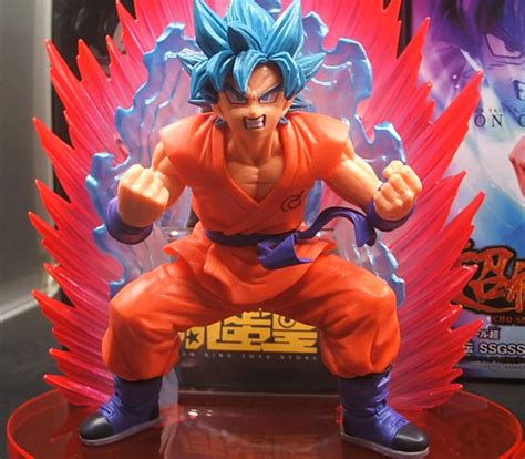 2pcs Set Bp Dragon Ball Z Dbz Ssg Goku Kaioken Effect Pvc Figure