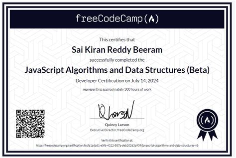 Sai Kiran Reddy Beeram On Linkedin Javascript Algorithms Datastructures Freecodecamp