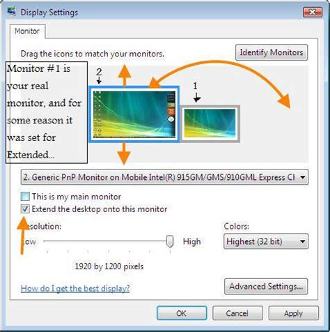 Single Monitor Stuck In Dual Monitor Setting Vista Forums