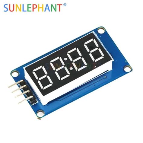 【kamdss015】tm1637 Led Display Module For Arduno 7 Segment 4 Bits 0 36 Inch Clock Red Anode