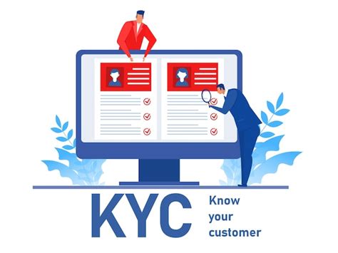 Premium Vector Kyc Or Know Your Customer With Business Verifying The