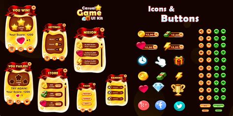 Casual Game UI Kit By JVCreations Codester