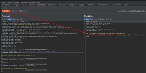 Web Shell Upload Via Content Type Restriction Bypass Portswigger