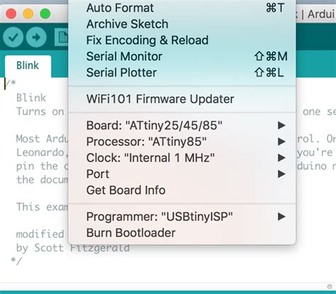 Attiny85 W Tiny Avr Programmer Compile Error 3rd Party Boards