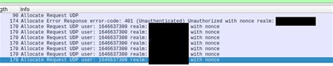 No Response After Authenticated Allocation Request Server Broken