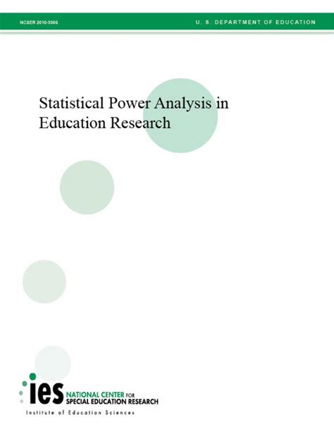 Pdf Statistical Power Analysis In Education Research Institute Of Dokumen Tips