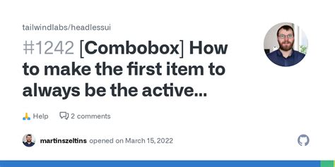 [combobox] how to make the first item to always be the active one