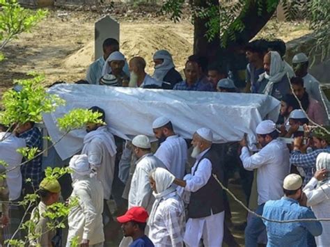 Uttar Pradesh Last Rites Of Atiq Ahmed Son Performed At Prayagraj
