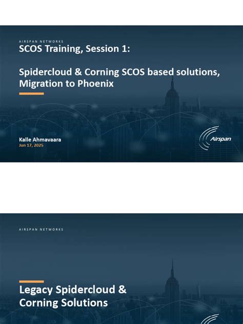 Scos Training Spidercloud And 5g Solutions Pdf 4 G