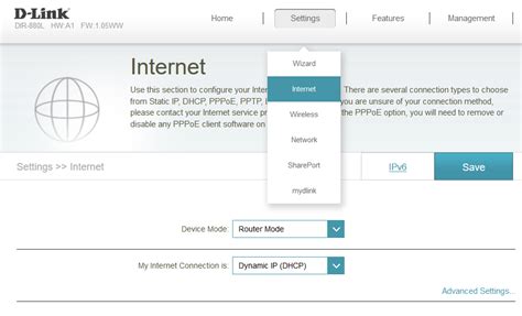 D Link Ændring af funktion bridge routermode Videnbase Router Netværksboks Router