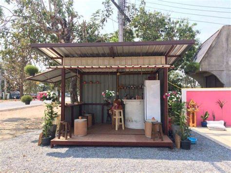 รวม 30 ไอเดีย “ร้านกาแฟเล็กๆ” สไตล์โฮมคาเฟ่ แบบงบน้อยทำง่ายๆ จากไม้และสังกะสี