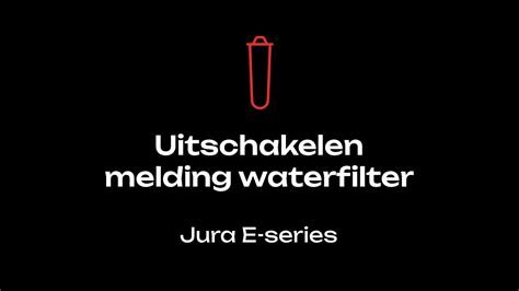 Propex Parts Uitschakelen Waterfilter Jura E Series Disabling Water