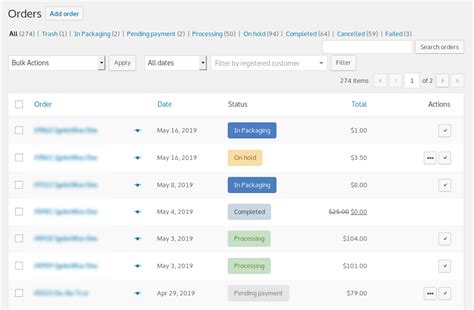 Woocommerce Order Status Manager