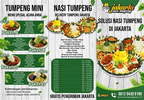 Brosur Jakarta Nasi Tumpeng
