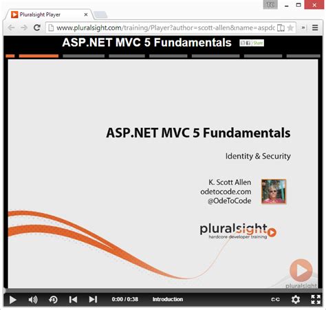 Tcs Blog Watching Aspnet Mvc 5 Fundamentals