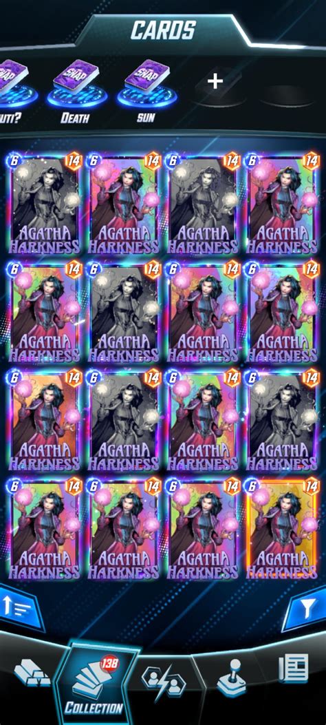 Finally Got My Gold Agatha After 16 Splits Rmarvelsnap