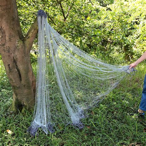 Lixada 1 8 30m Multifilament Fishing Gill Net 3 Layers Multifilament Gill Net 50mm Mesh Hole