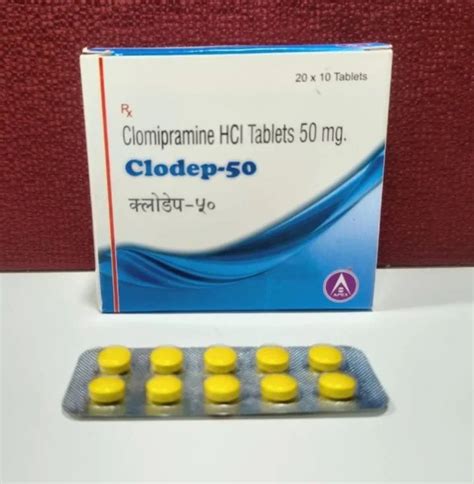 Clomipramine Hcl Tablets Strength 50 Mg At Rs 200 Stripe In Ahmedabad Id 2851939931830
