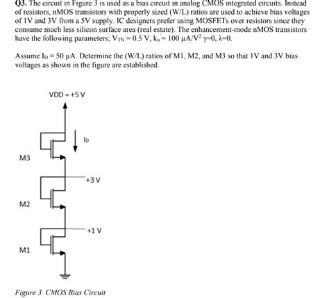 Solved Q The Circuit In Figure Is Used As A Bias Circuit Chegg