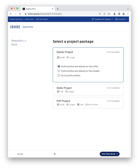From Command Line Docs Ionos Deploy Now