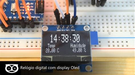 Como Ligar Um Relógio Rtc E Sensor De Temperatura Num Display Oled Video Arduino Portugal