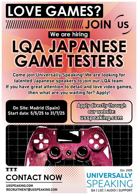 Hiring Gamejobs Languagejobs Languages Japanese Lqa Localisation