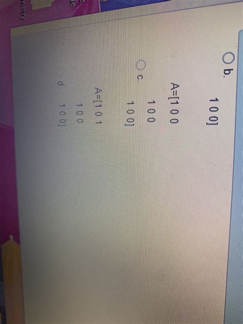 Solved Identify If The Following Matrices Are Symmetrical