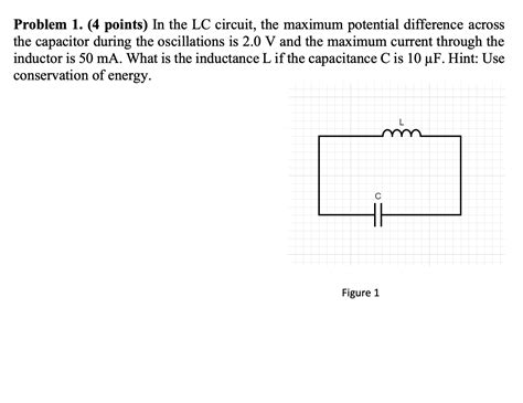 Solved Problem Points In The LC Circuit The Maximum Chegg Com