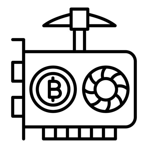 GPU Mining Icon Style 21270011 Vector Art At Vecteezy