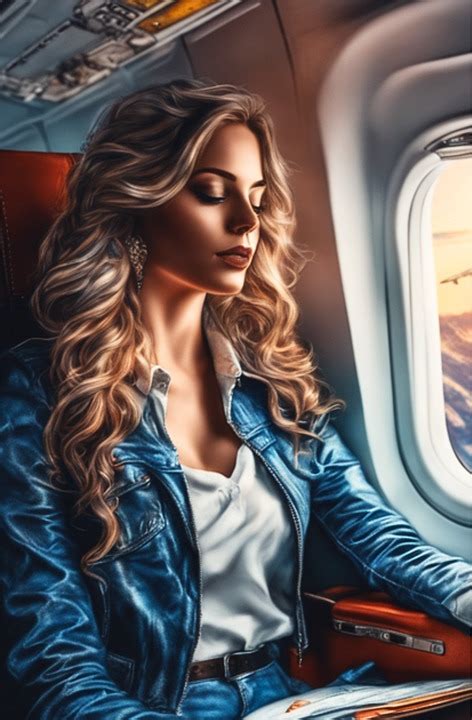 Download Ai Generated Woman Plane Royalty Free Stock Illustration Image Pixabay