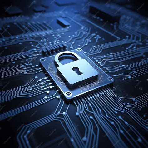 Cybersecurity Service Concept Of Motherboard And Safety Authentication Network Premium Ai