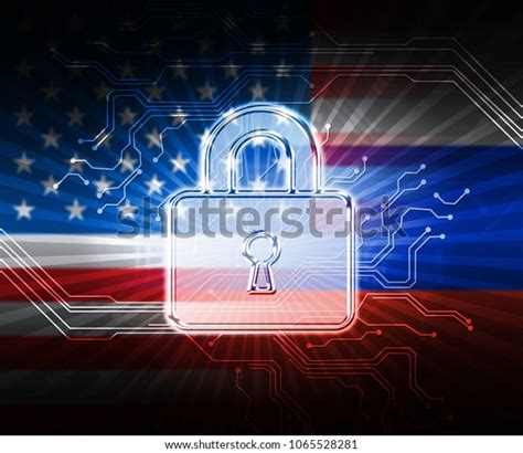 Hacking Padlock Flags Showing Hacked 3d Stock Illustration 1065528281