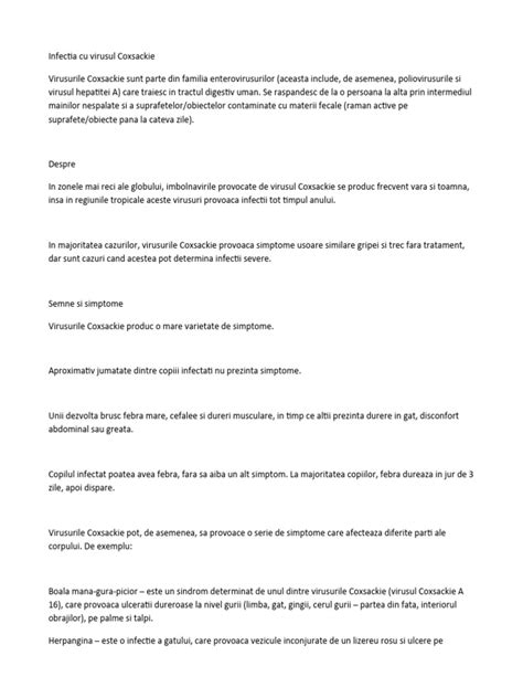 Infectie Cu Coxsakie Pdf