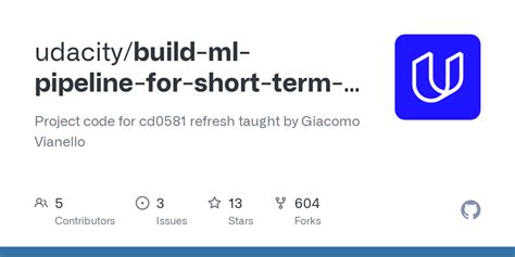 GitHub Udacity Build Ml Pipeline For Short Term Rental Prices Project Code For Cd Refresh