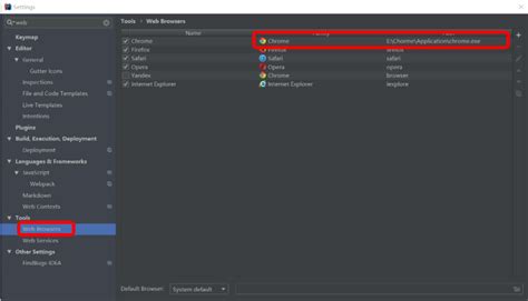 Intellij Idea中浏览器打开页面，出现找不到文件chrome等浏览器路径情况idea系统找不到文件browser Csdn博客
