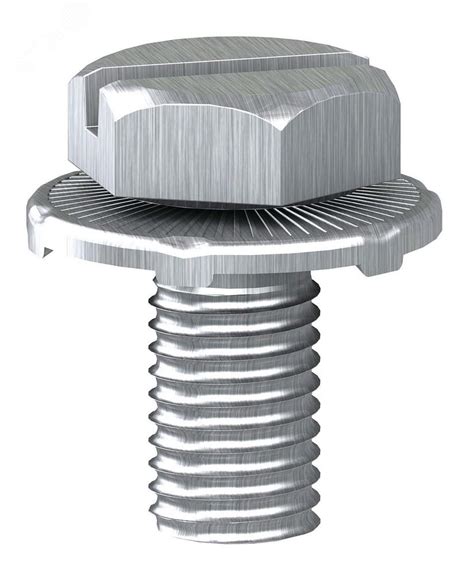 Винт М6 шестигранный с невыпадающей шайбой (100шт) артикул AF1VA416 ...