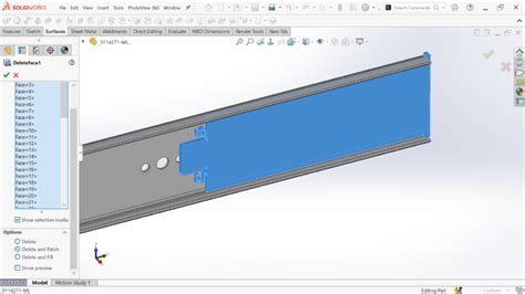Slightly Advanced SOLIDWORKS Surface Tools Engineers Rule