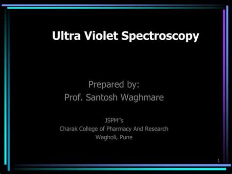 Uv Vis Spectroscopy And Beers Law Introduction Ppt