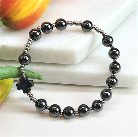헤마타이트 자석 특성 묵주 팔찌 아이디어스