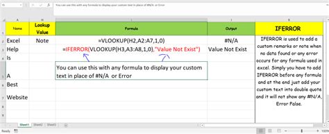 Iferror With Vlookup Formulas Excel Help