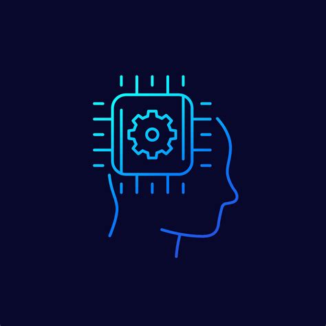 Machine Learning And Artificial Intelligence Ai Icon Linear 3374648