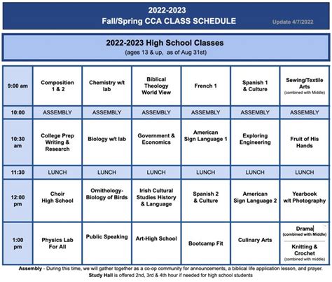 Members Class Schedule In 2022 Class Schedule Study History School