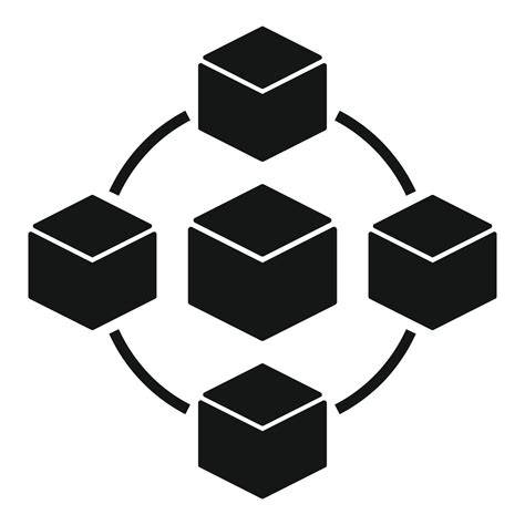 Network Cube Icon Simple Vector Block Chain Vector Art At Vecteezy