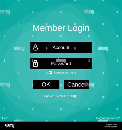 Username Password Menu