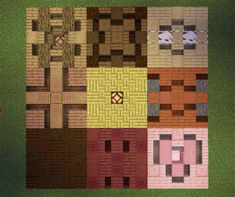 Minecraft Wood Floor Pattern