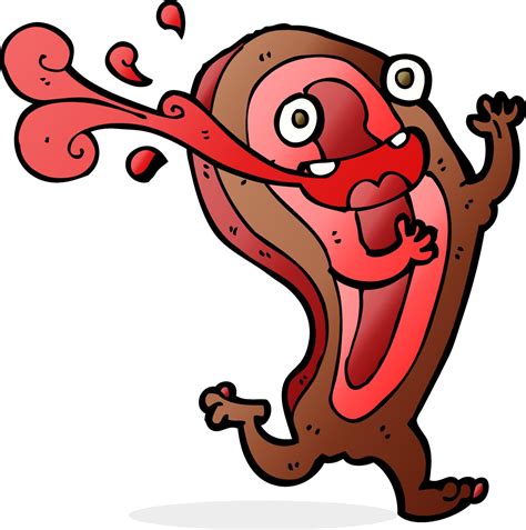 Rare Steak Cartoon Character 10637142 Vector Art At Vecteezy