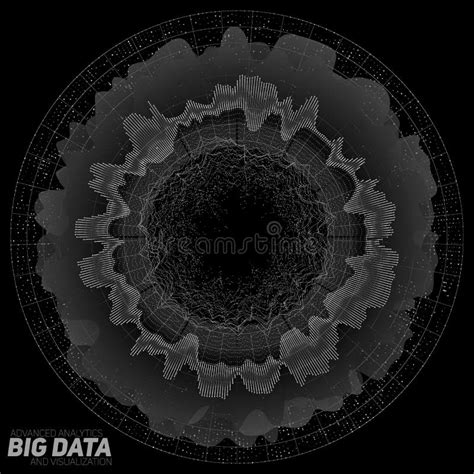 Big Data Grayscale Visualization Futuristic Infographic Information Aesthetic Design Visual