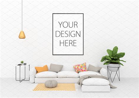 Interior Mockup Blank Wall Mock Up